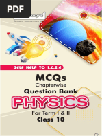 Icse Class 10 First Term Physics 050725 2026 | PDF