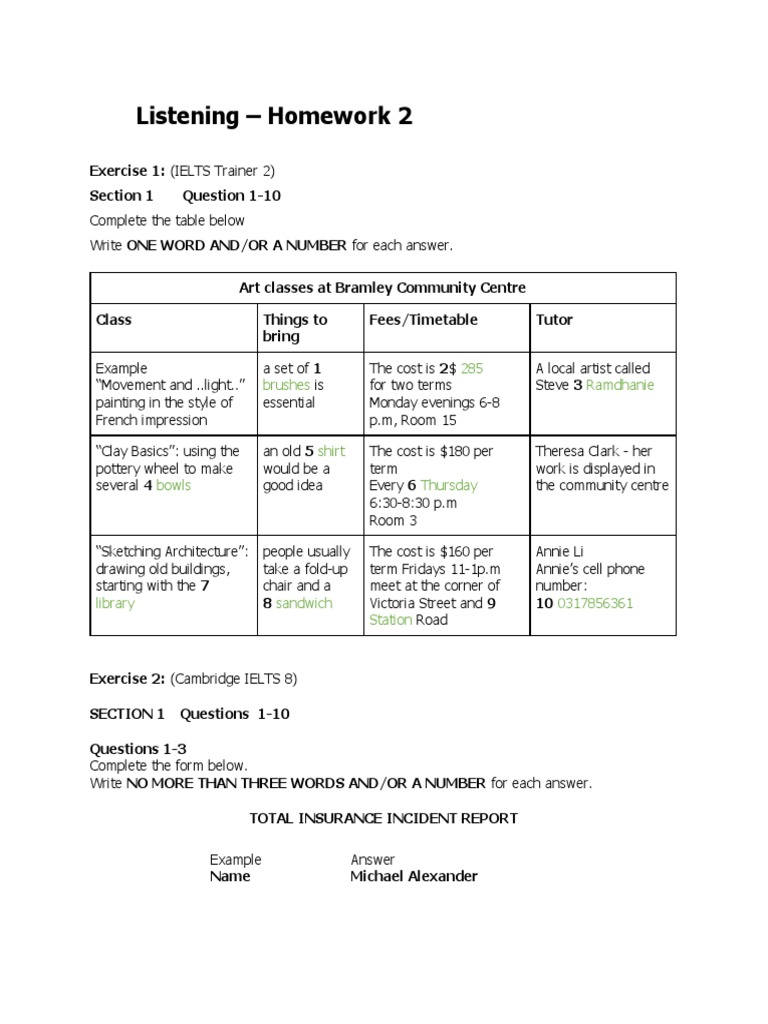 Listening - Homework 2: Brushes 285 Ramdhanie | PDF | The Arts ...