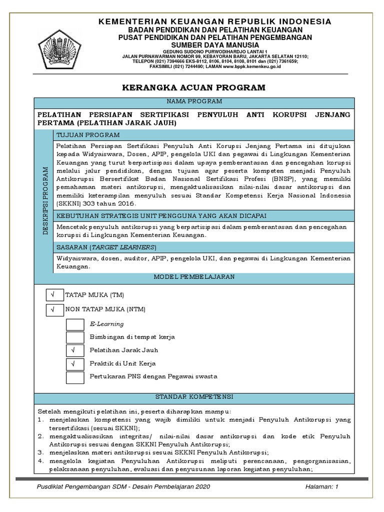 KAK Penyuluhan | PDF