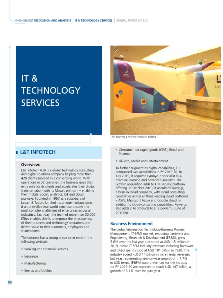IT and Technology Services | PDF | Cloud Computing | Internet Of Things
