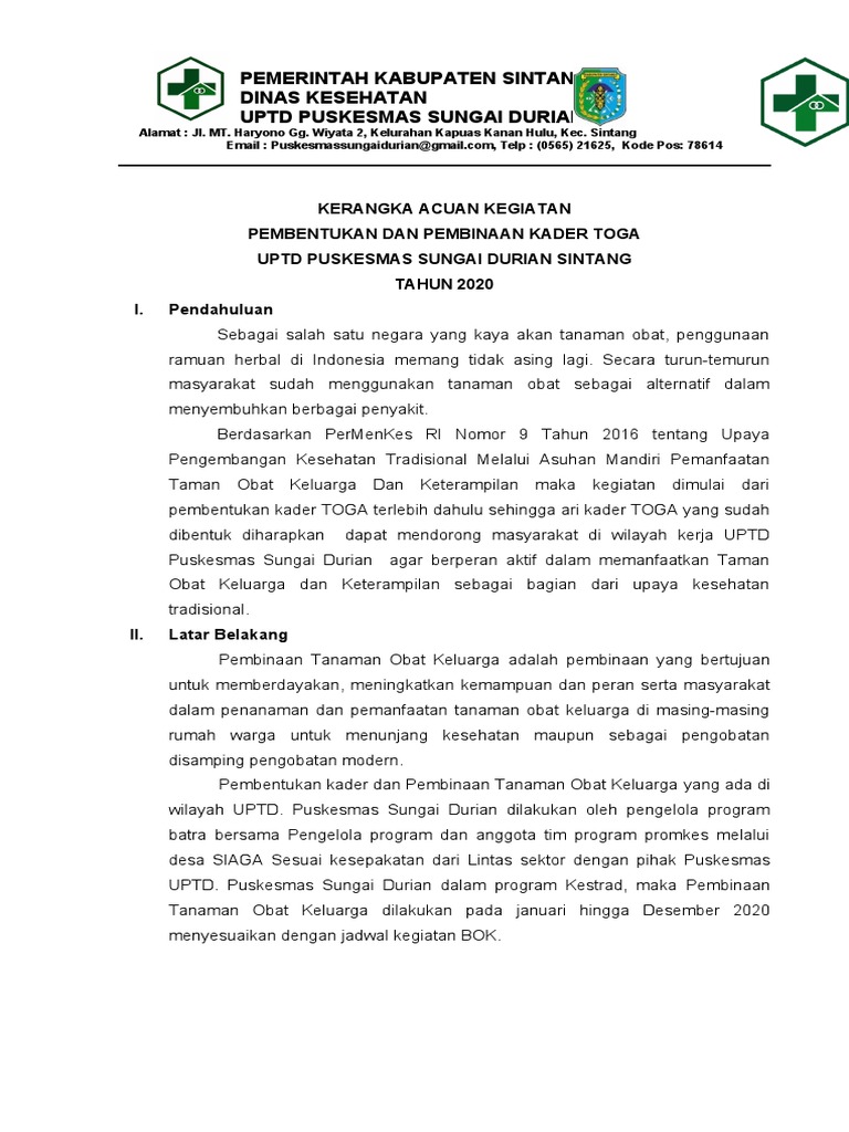 Tor-Kak Pembinaan Toga | PDF