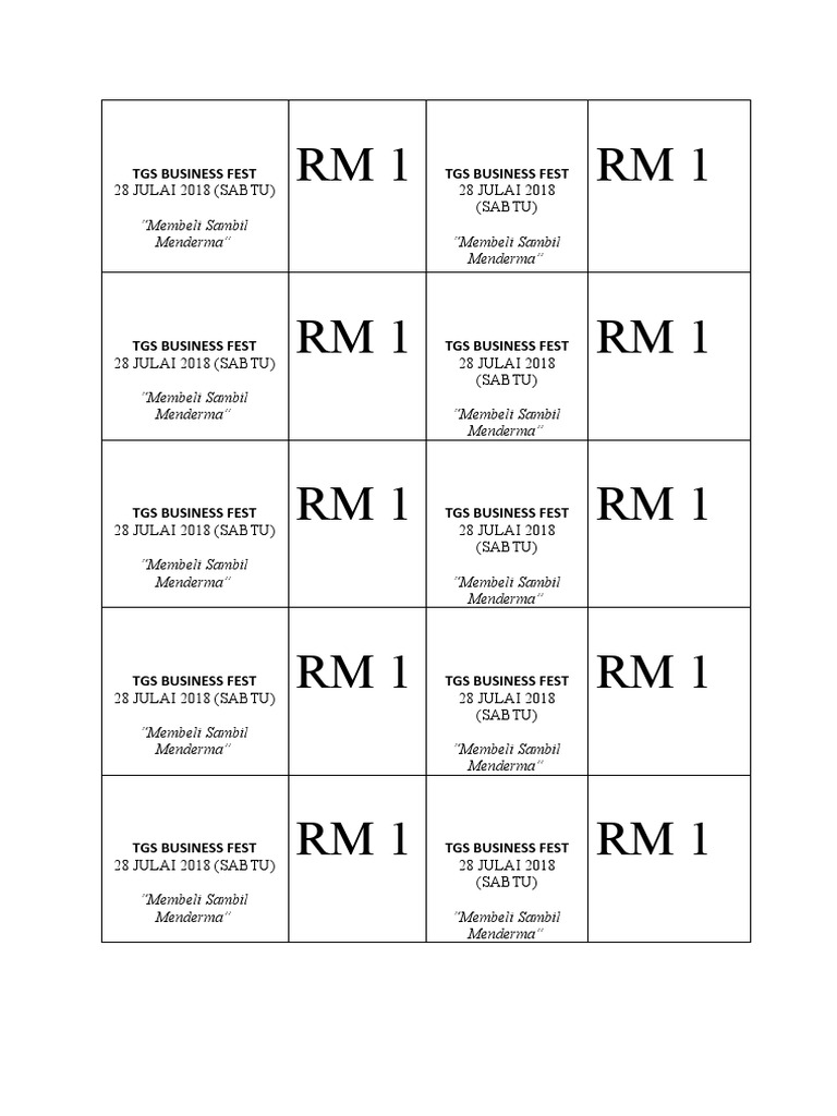 RM 1 Kupon | PDF