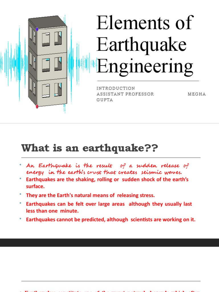 Elements of Earthquake Engineering | PDF | Plate Tectonics | Earthquakes