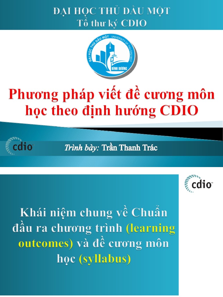 Subject Syllabus CDIO - THS - Tran Thanh Trac | PDF