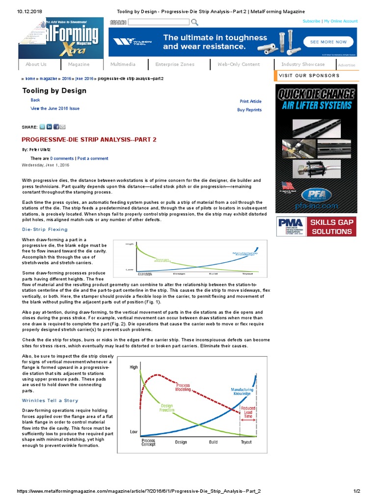 Tooling by Design - Progressive-Die Strip Analysis - Part 2 - MetalForming Magazine | PDF ...
