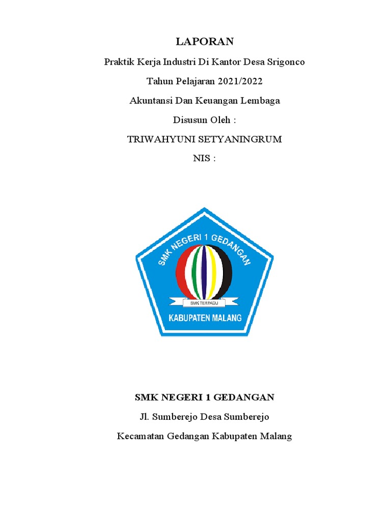 Sampul Laporan PKL | PDF
