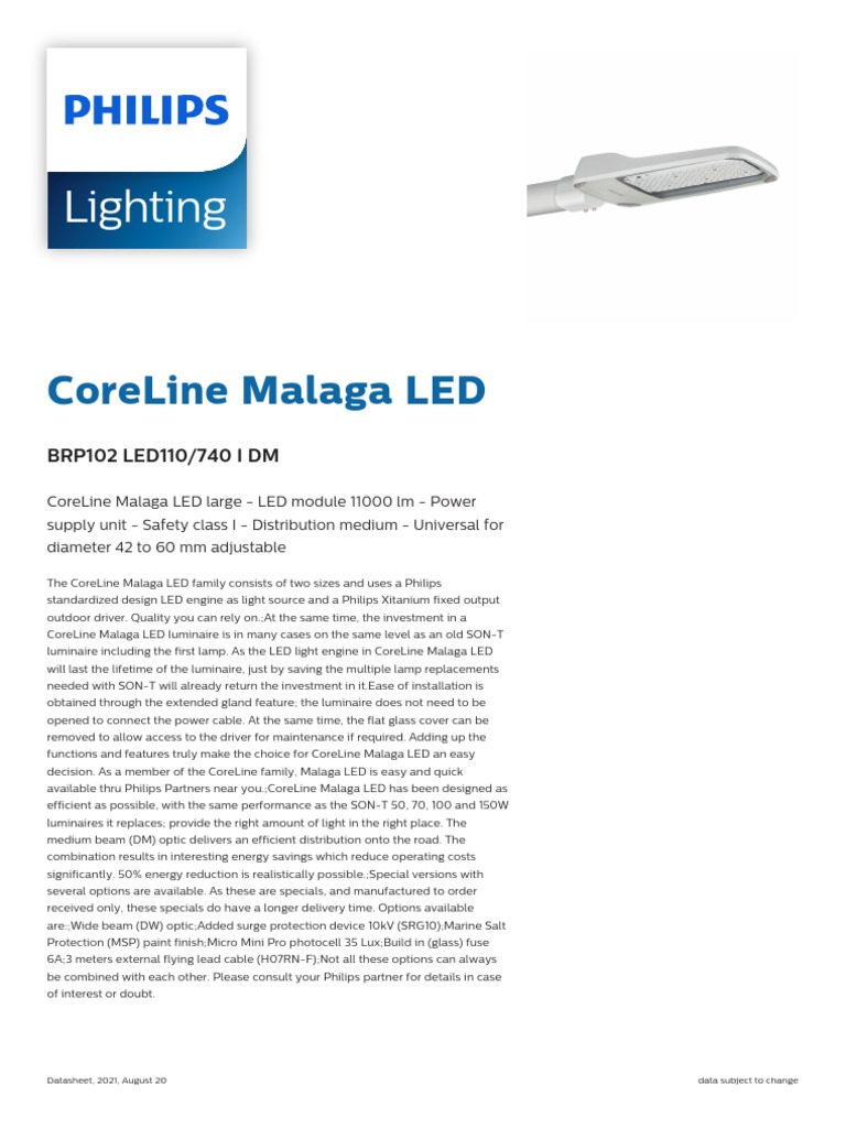Lighting Lighting: Coreline Malaga Led | PDF | Lighting | Electromagnetism