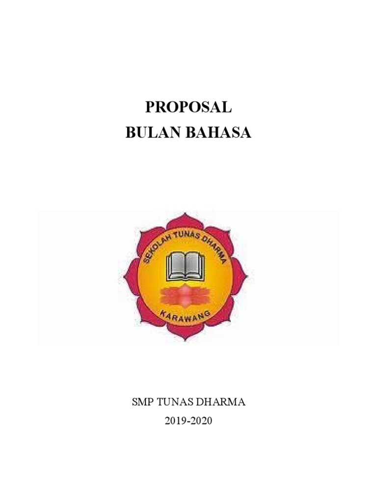 Proposal Kegiatan Bulan Bahasa 2019docx | PDF