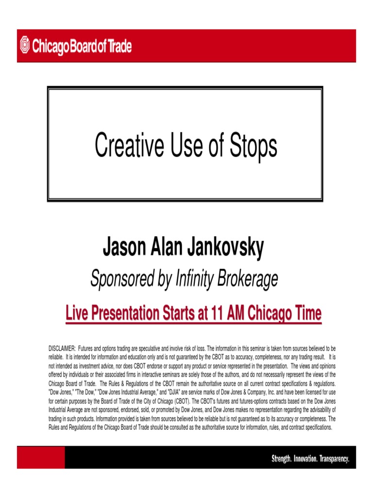 Creative Use of Stops: Jason Alan Jankovsky | PDF | Order (Exchange ...