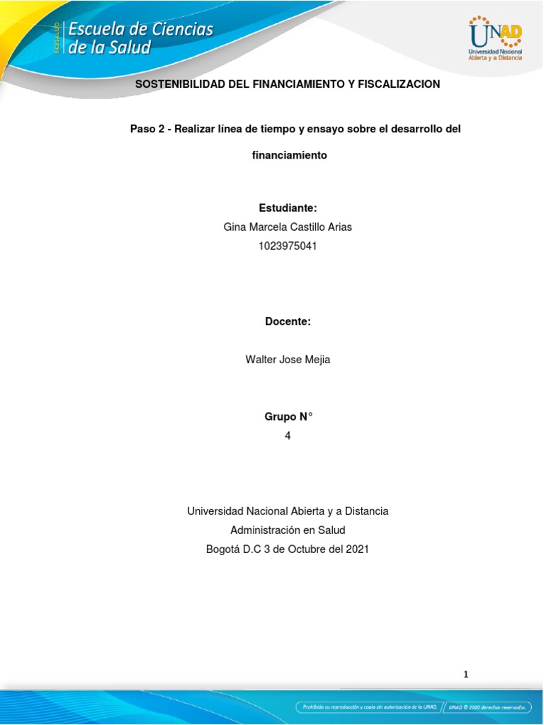 Paso 2 - Gina Castillo | PDF | Colombia | Economias