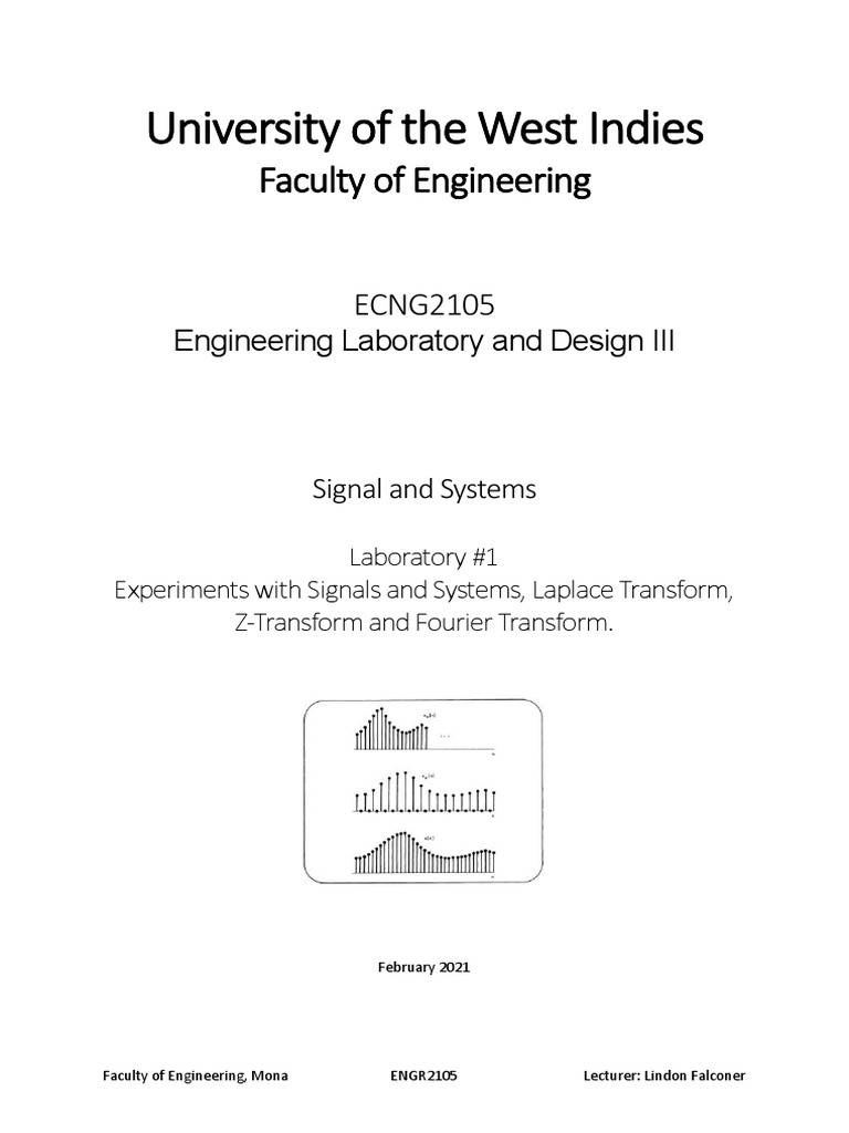 ENGR2105 - Laboratory 1 - Signal and Systems | PDF | Low Pass Filter ...