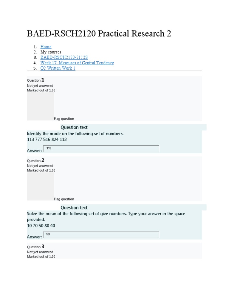 Practical Research Grade 12 Short Quiz2 Sem 2 | Download Free PDF ...