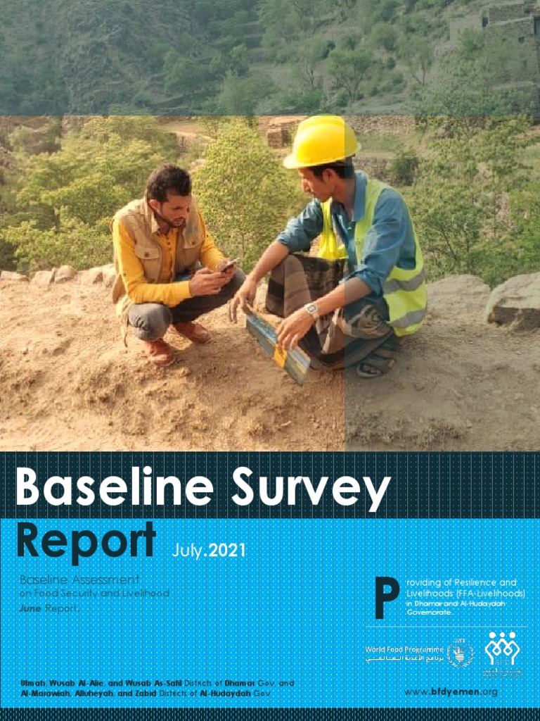 Baseline Survey Report-July 2021 | PDF | Survey Methodology | Food Security