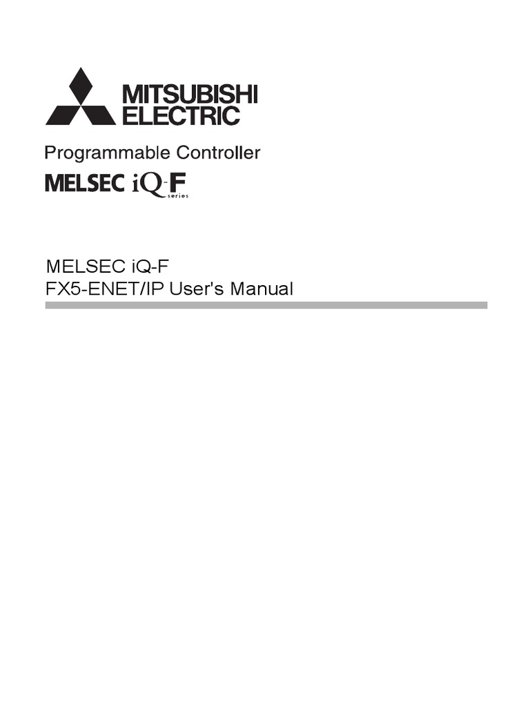 Melsec Iq-F FX5-ENET/IP User's Manual | PDF | Programmable Logic Controller | Subroutine