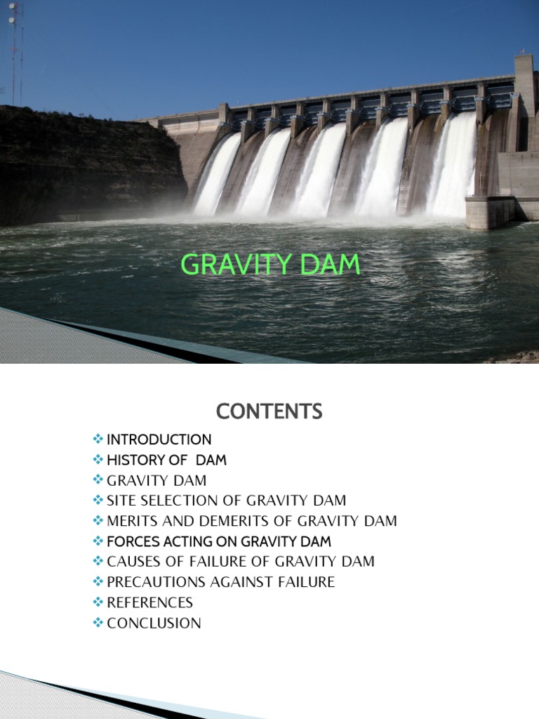Gravity Dam Guide: History, Design, Forces & Failure Prevention | PDF ...