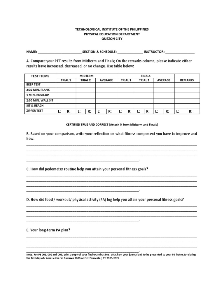 PATHFit4 Online Exam | PDF | Test (Assessment) | Evaluation