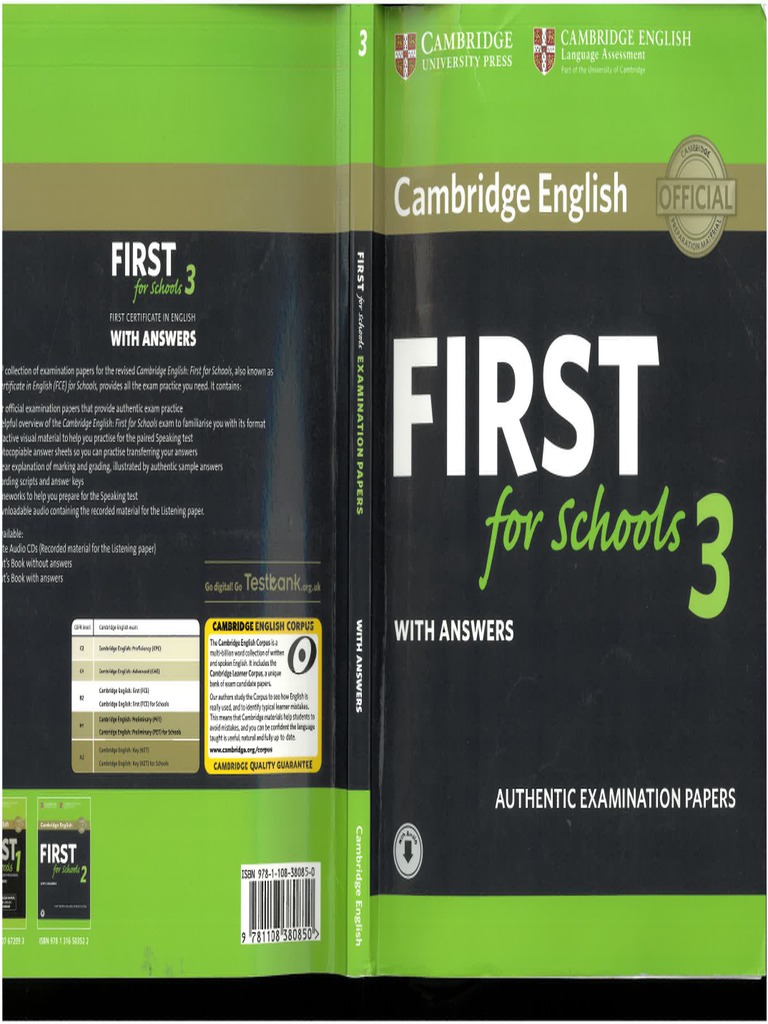 FCE For Schools 3 + Keys | PDF