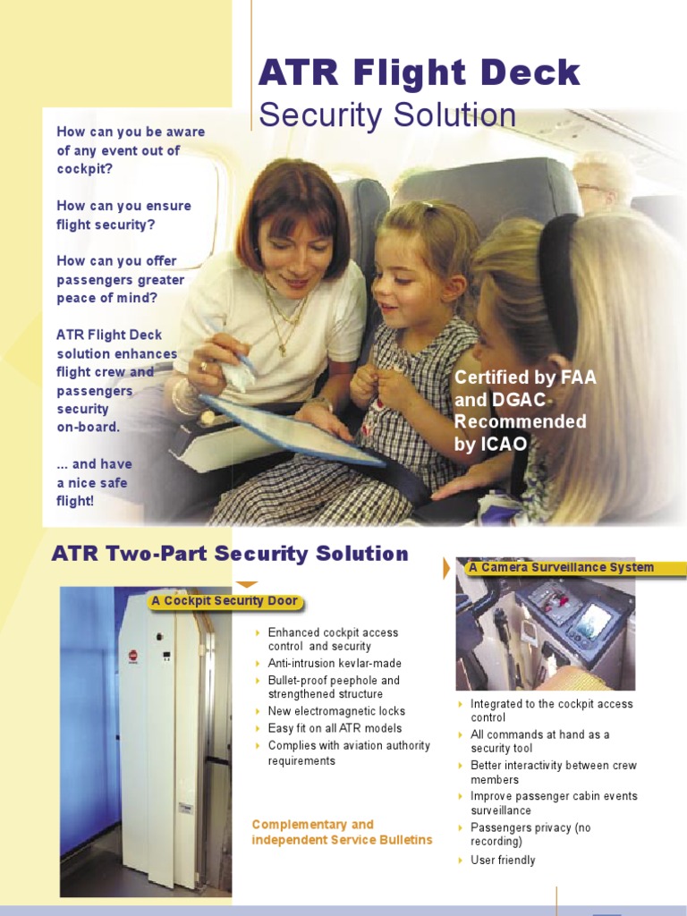 ATR Flight Deck Security | PDF | Cockpit | Surveillance