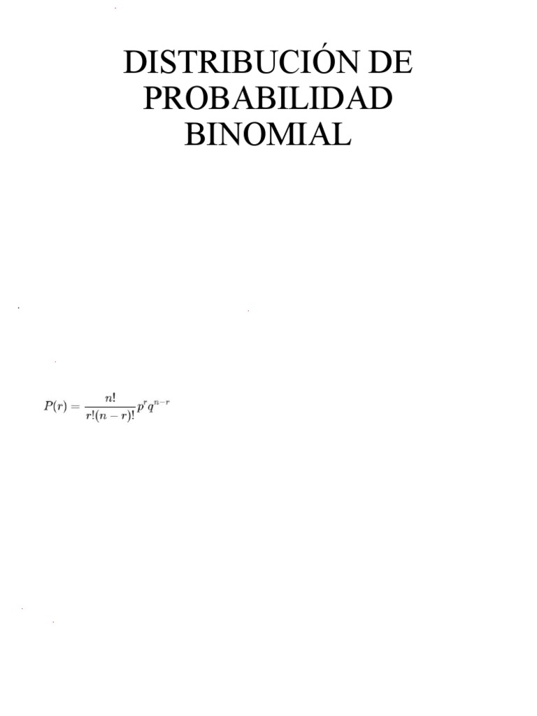Distribución de Probabilidad Binomial Taller | PDF