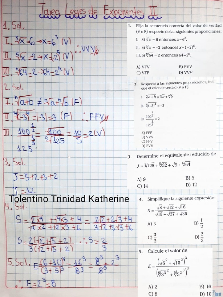 Algebra Tarea 2 Tolentino Katherine | PDF