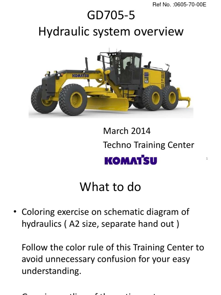 GD705-5 04 Hydraulic System Overview | PDF