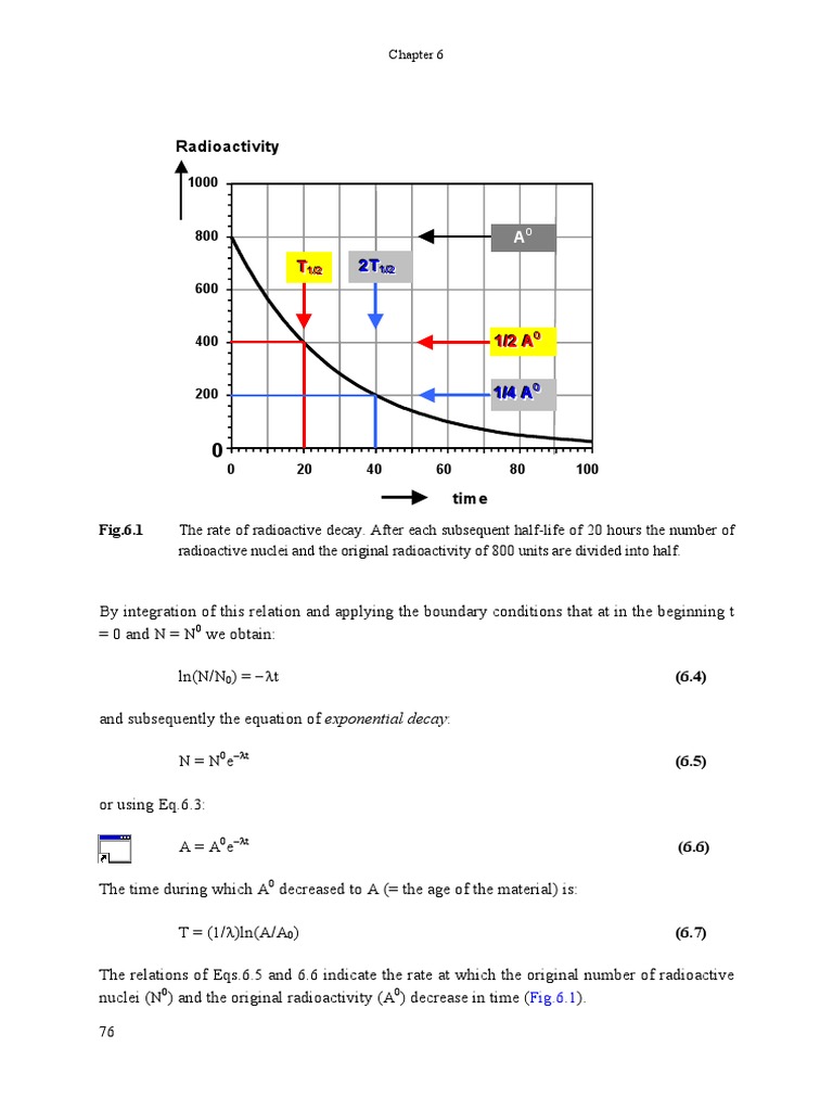 Half-Life and Mean Life | PDF | Radioactive Decay | Physical Sciences