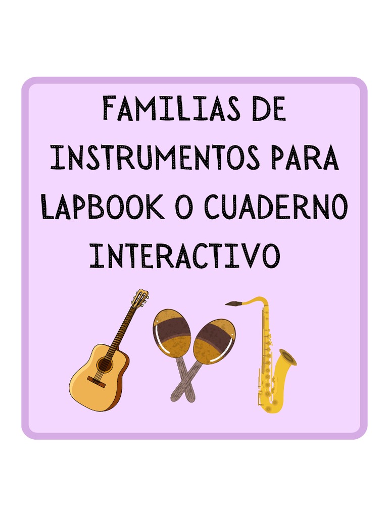 Familias de Instrumentos Lapbook | PDF