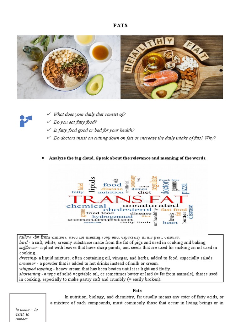 To Occur To Exist, To Appear | PDF | Fat | Saturated Fat