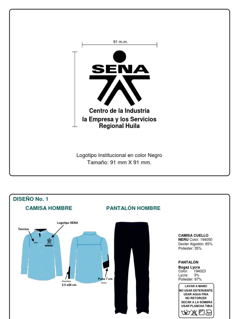 Uniformes Sena | PDF | Pantalones | Camisa