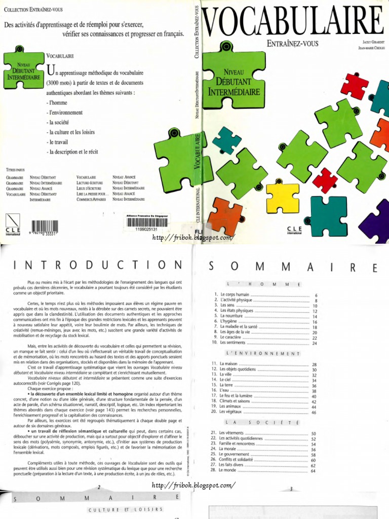 Vocabulaire Entrainez Vous | PDF | Foreign Language Studies