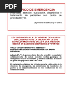 Ley #27604 Atencion de Emergencias | PDF | Ley Pública | Justicia