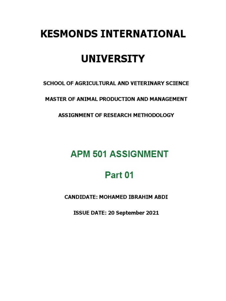 Research Methodology in Animal Science | PDF | Sampling (Statistics ...