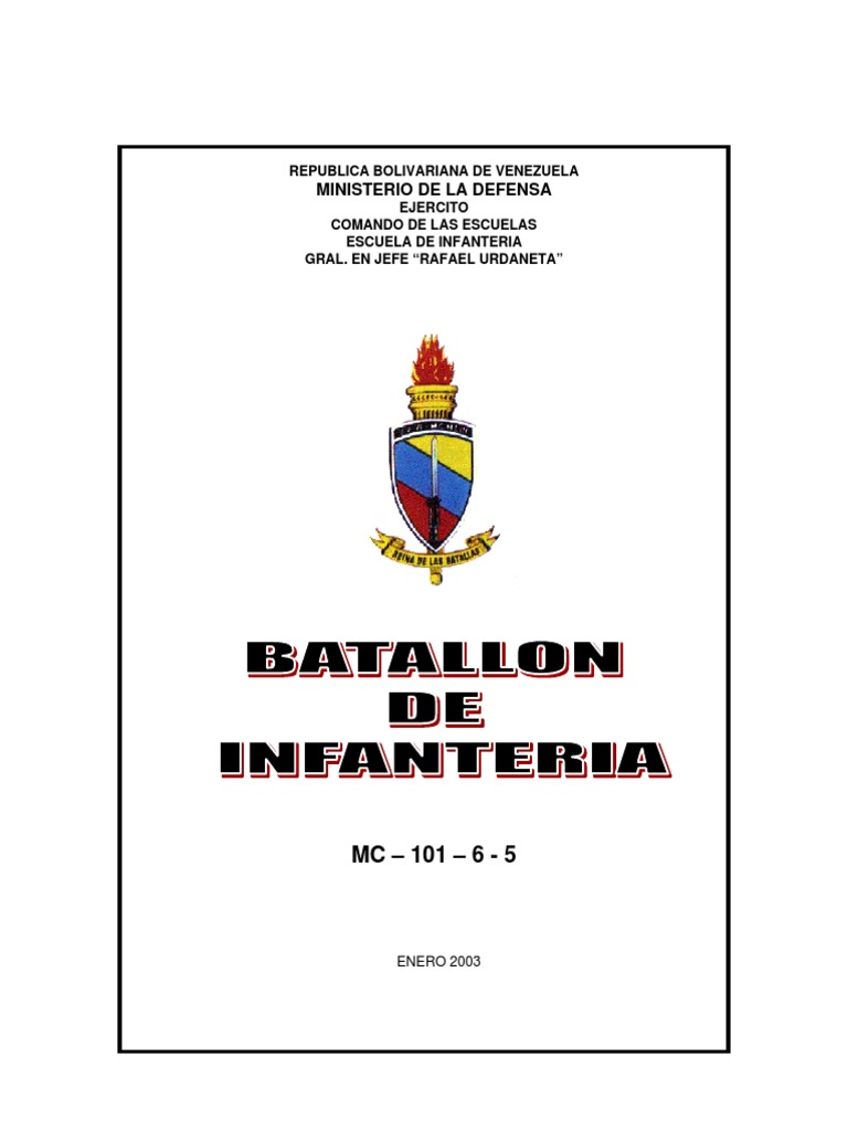 Manual de Operaciones Militares 2003 | PDF | Infantería | Guerras y ejércitos militares