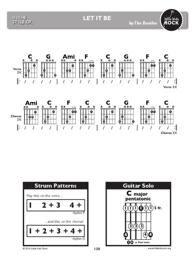 Let It Be | PDF | Song Structure | Rock Music