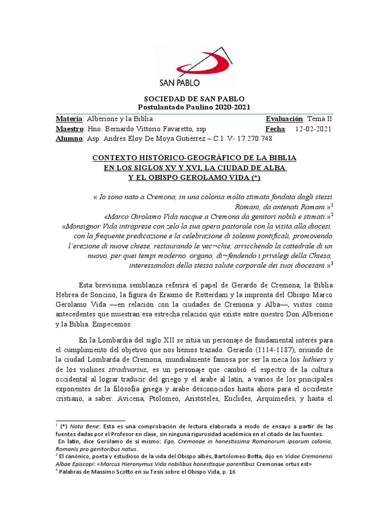 Semblanza Gerardo de Cremona, Familia Soncino, Erasmo de Rotterdam ...