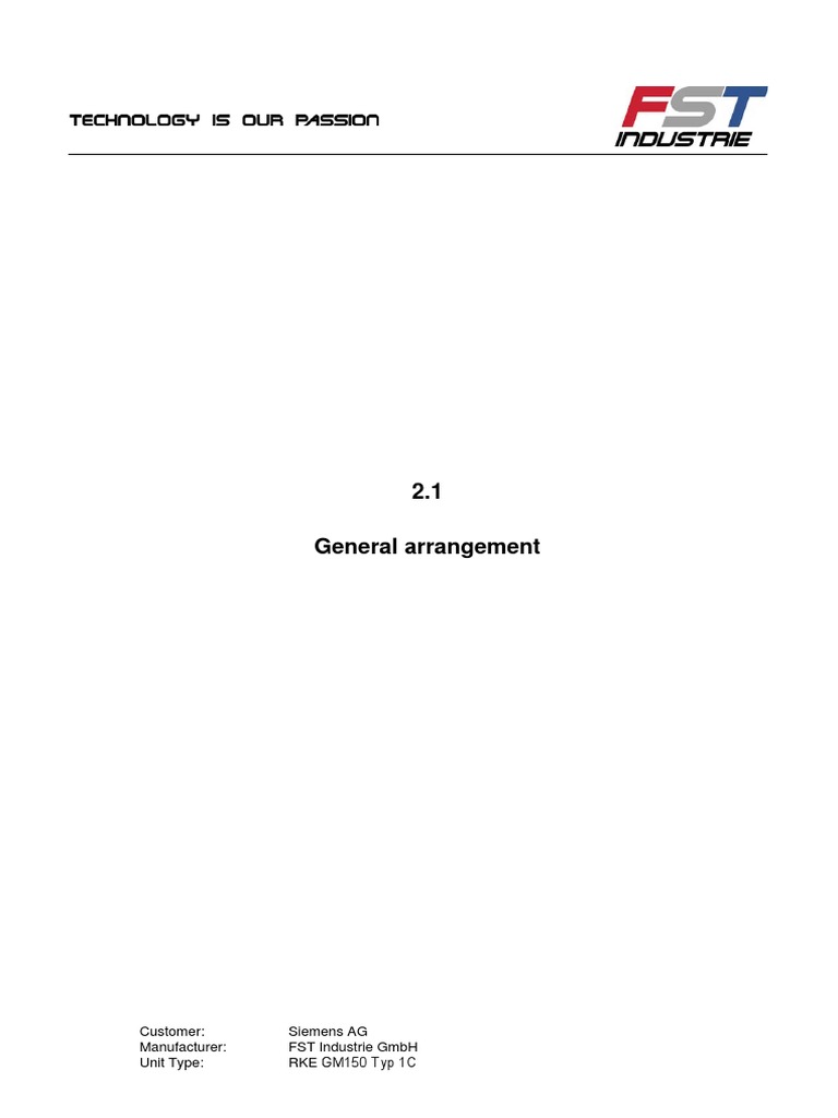 2.1 General Arrangement | PDF | Mechanical Engineering | Applied And ...