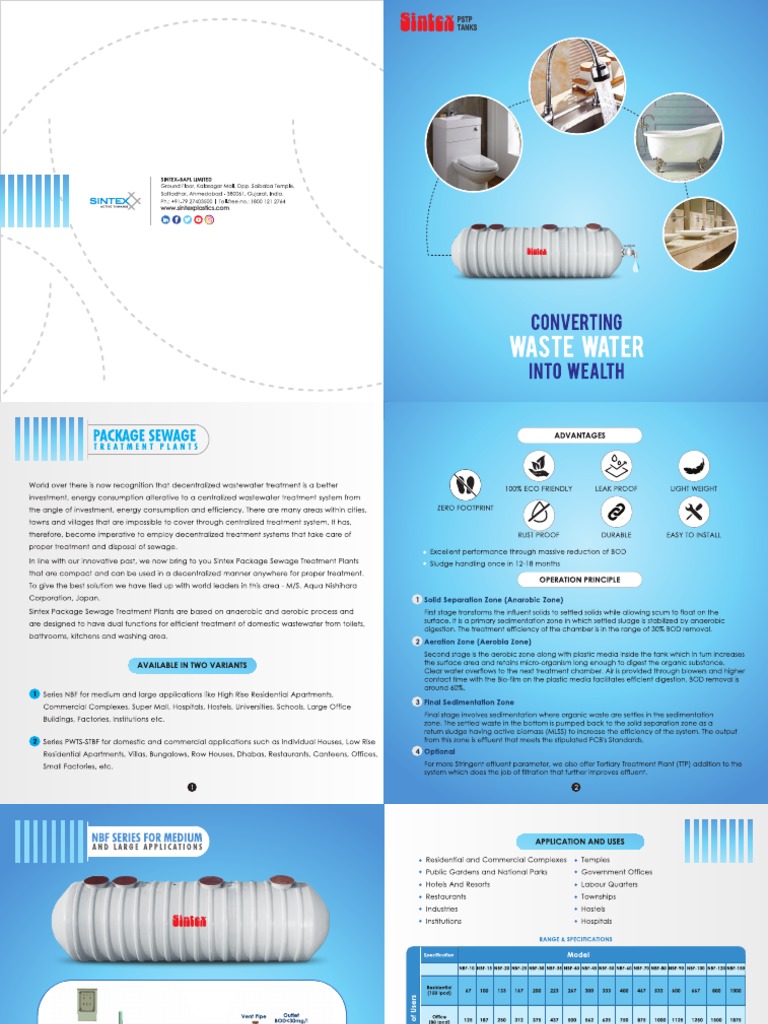 Sintex PSTPs-final Catalogue | PDF