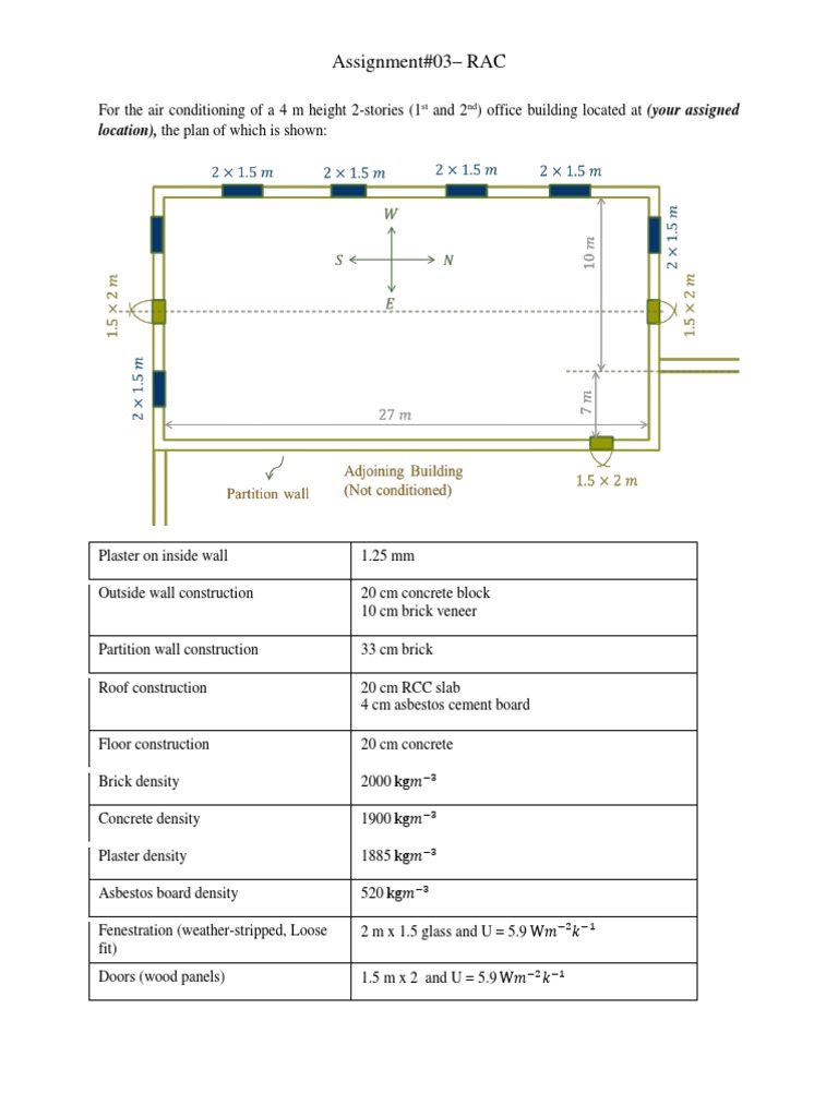 Assignment#03 Using HAP | PDF | Wall | Building Engineering