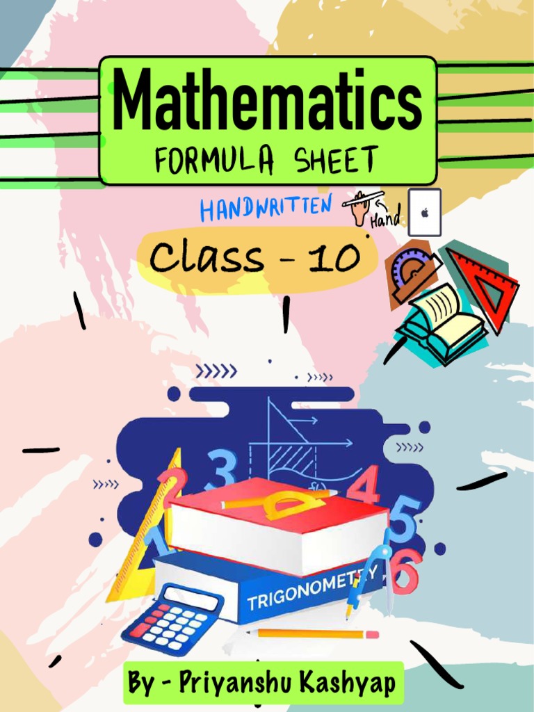 Formulas, Trigonometry | PDF | Circle | Perpendicular