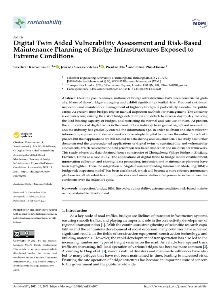 Digital Twin Aided Vulnerability Assessment and Risk-Based Maintenance ...