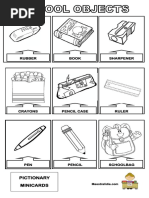 Numbers, Colours and School Objects Tasks | PDF