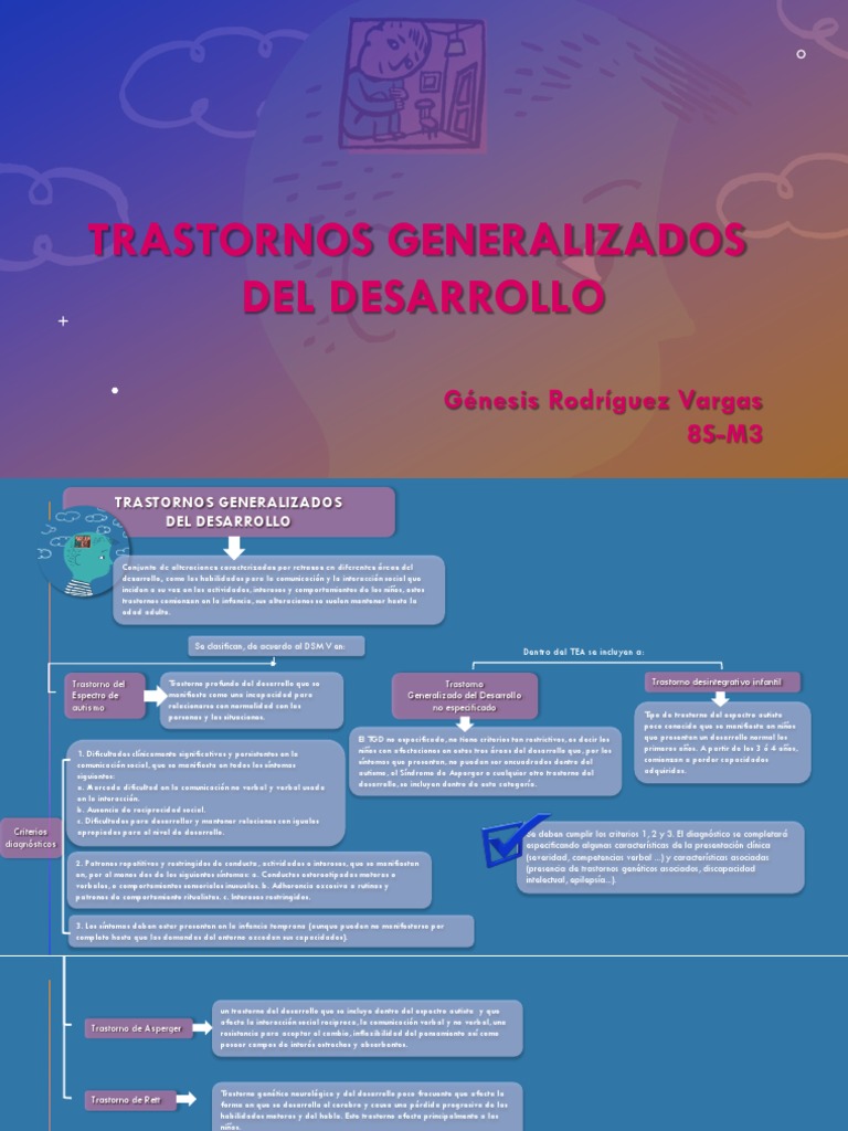 Los trastornos generalizados del desarrollo: clasificación, características y manifestaciones ...