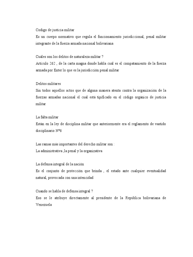 Codigo de Justicia Militar | PDF | Oficial general | Oficial (Fuerzas ...