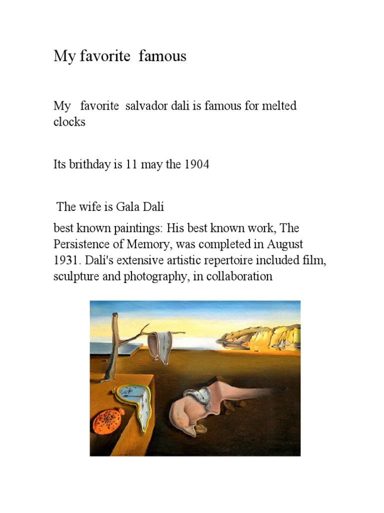 My Favorite Famous | PDF | Poetry
