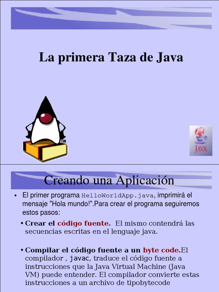 Creación de la Taza Java: Hello World | PDF