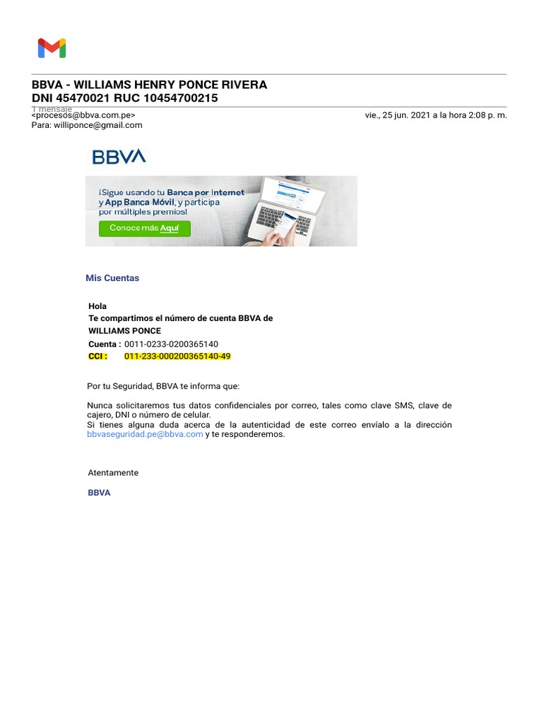 Williams Ponce Cci | PDF