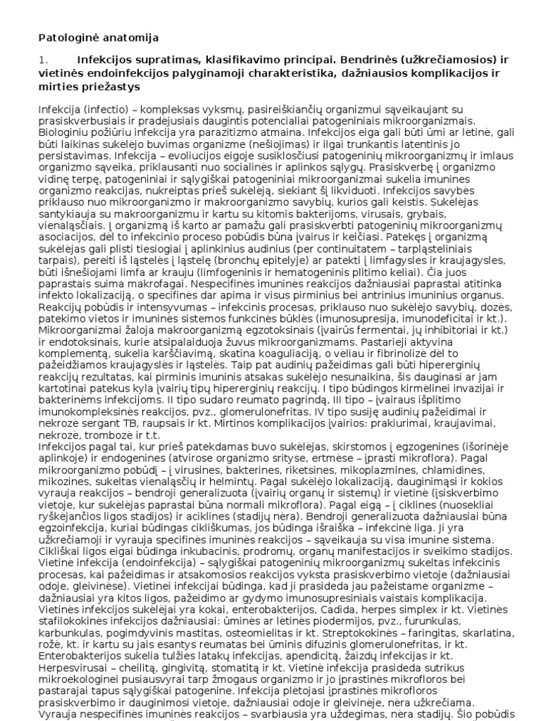 Patologinė Anatomija | PDF