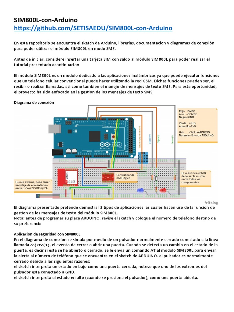 Arduino y Sim800l | PDF | Arduino | Electrónica