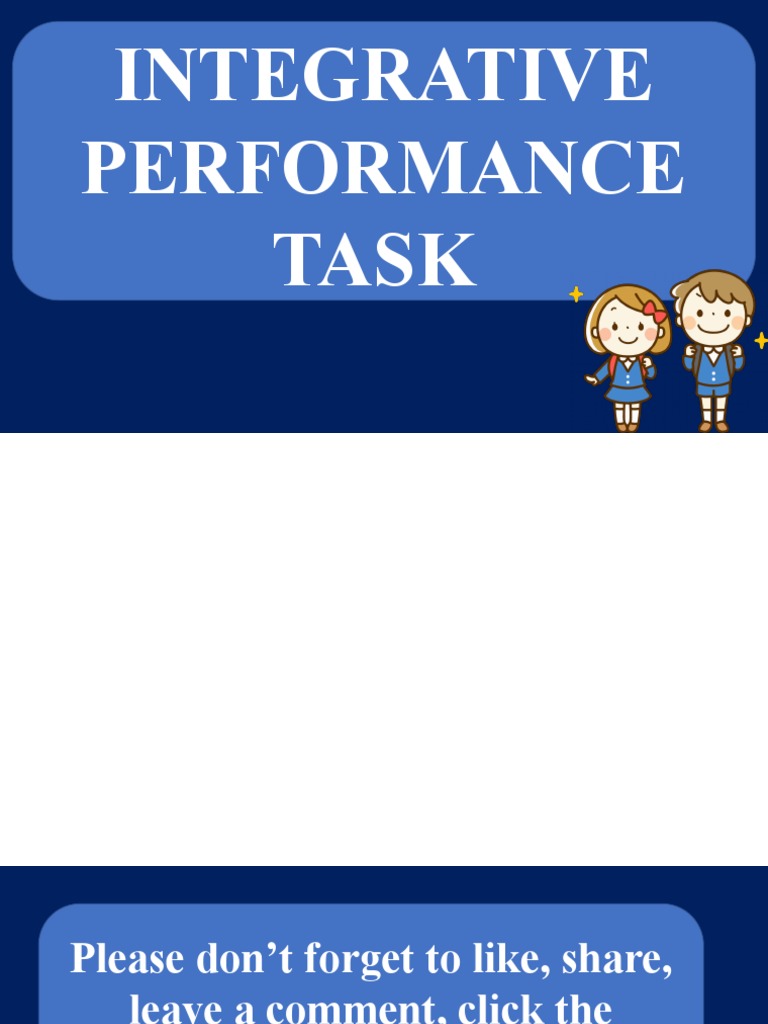 Integrative Performance Task | PDF | Learning | Cognition