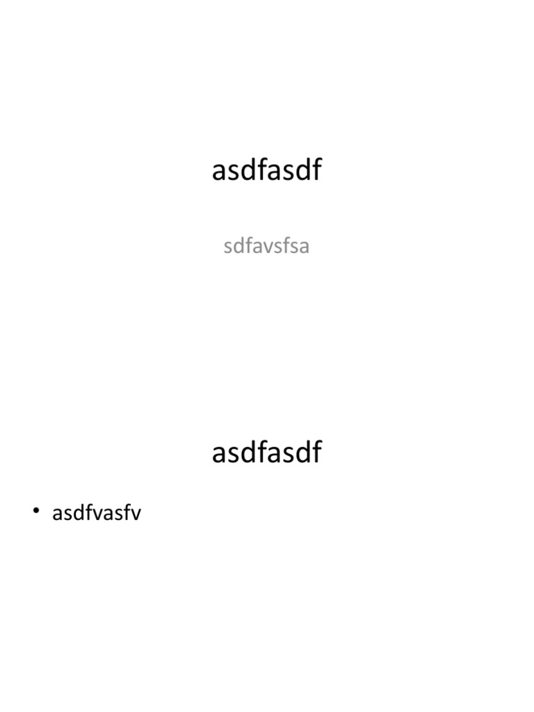 Asdfasdf | PDF